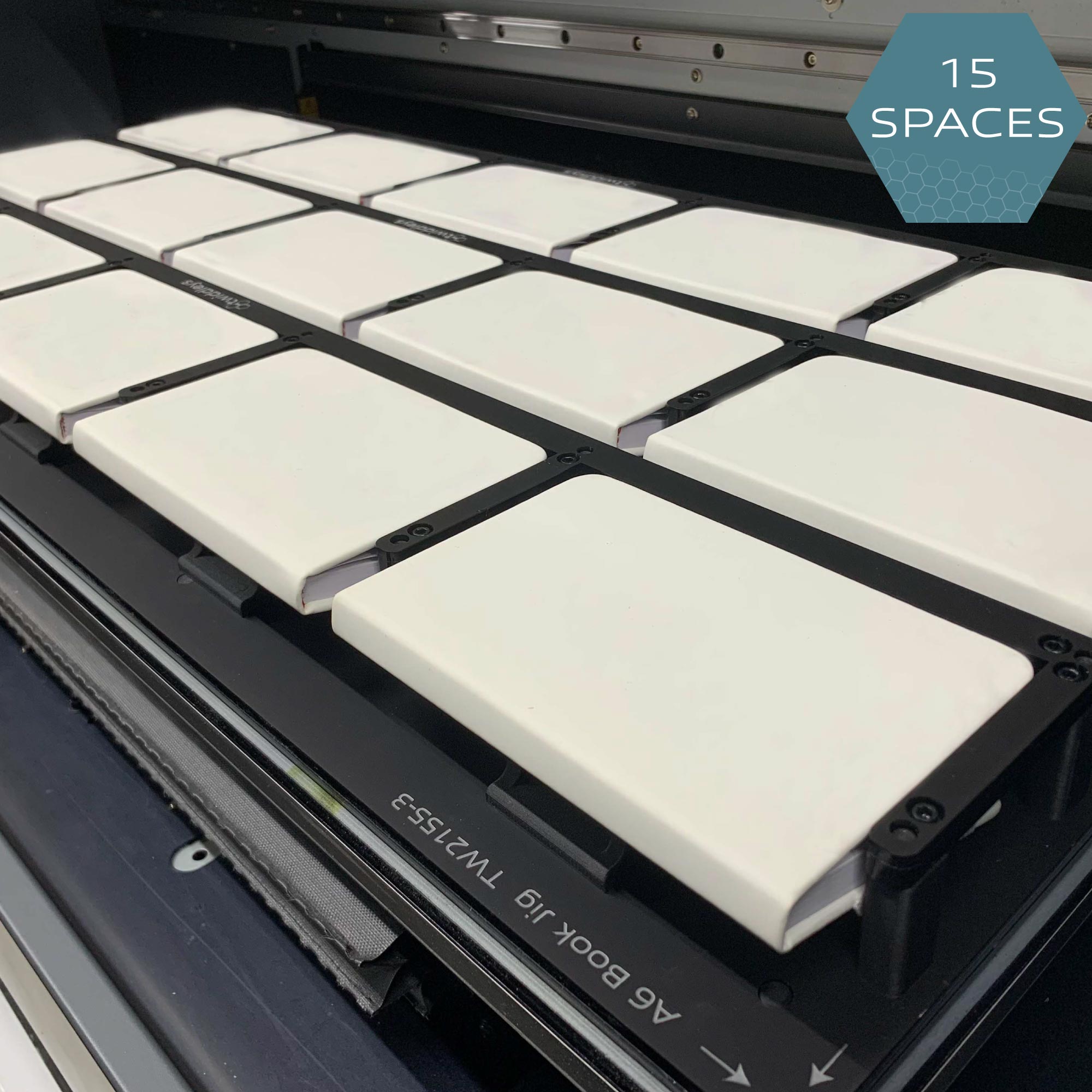 A6 Notebook Printing Jig for Roland MO-240 Flatbed Printer (TBA Spaces