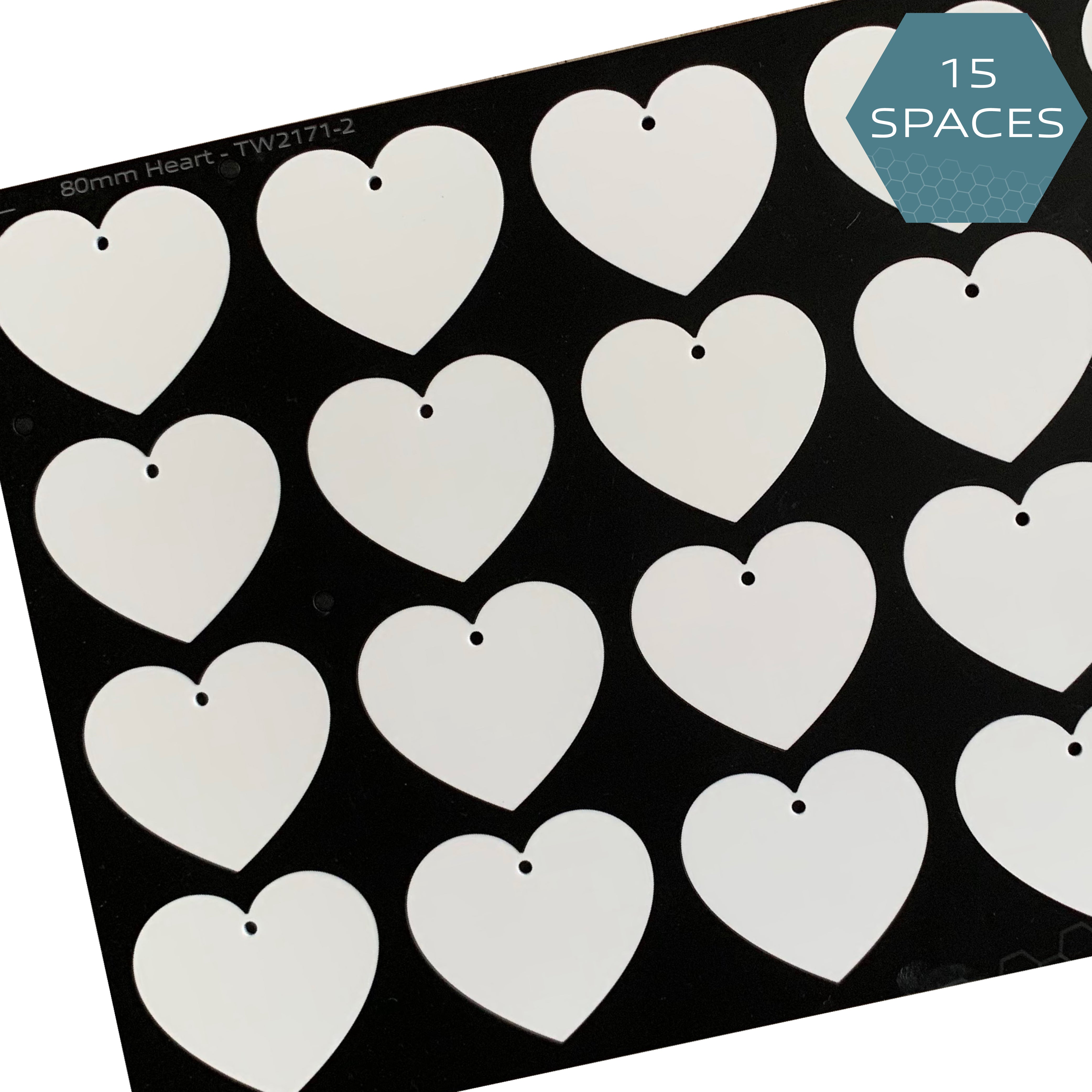 Printing Jig for 80mm Heart Blanks - Mimaki UJF-3042 Flatbed Printer