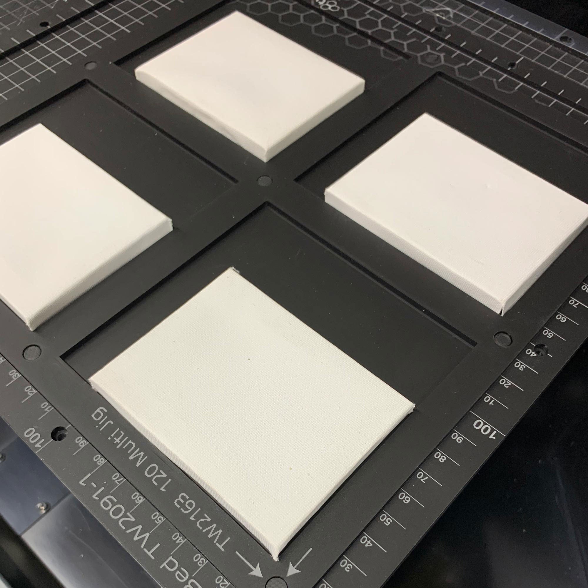 120mm / 12cm Square Printing Jig for Roland LEF 300 Flatbed Printer (1